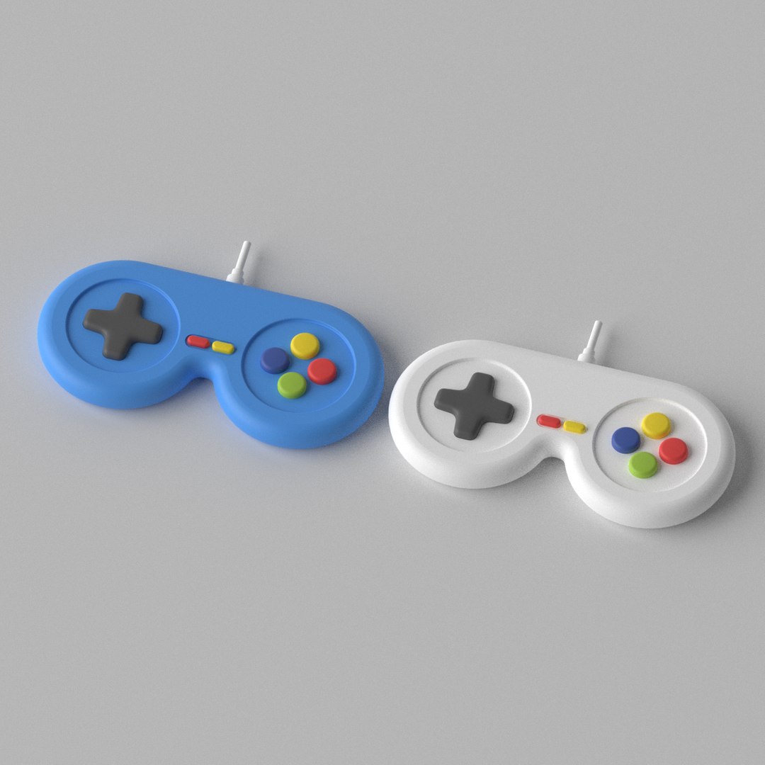 3D Cartoon Game Controller 1 - TurboSquid 2027724