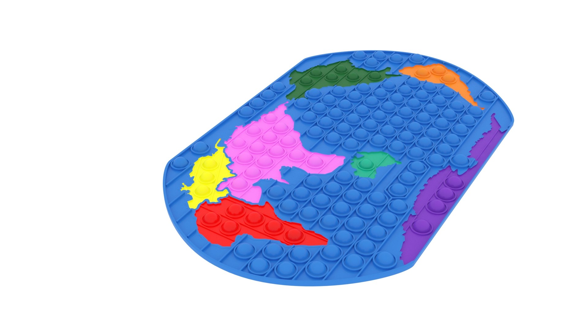 3D Model World Map Pop It - TurboSquid 1762199