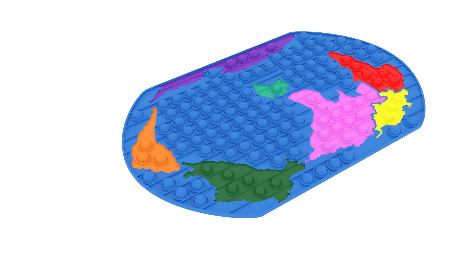 3D Model World Map Pop It - TurboSquid 1762199