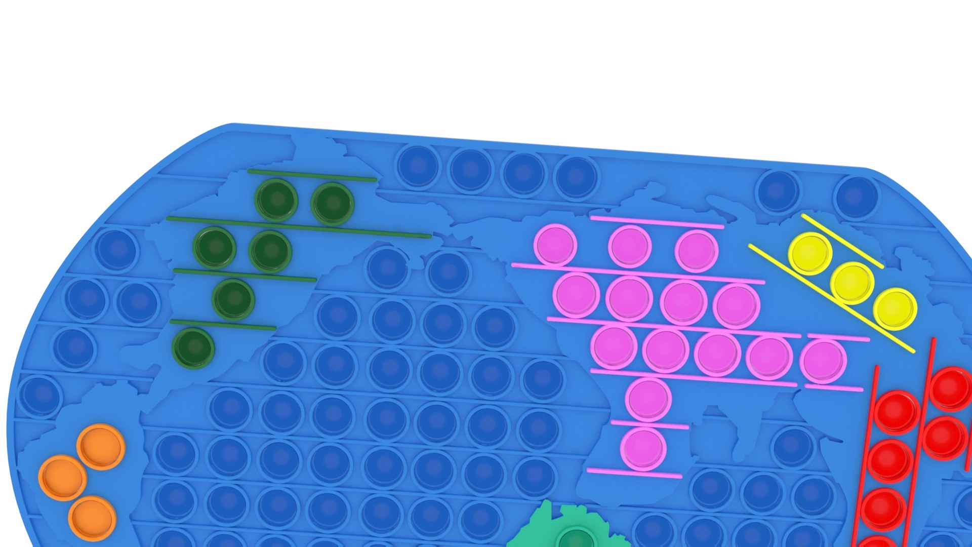 3D Model World Map Pop It - TurboSquid 1762199