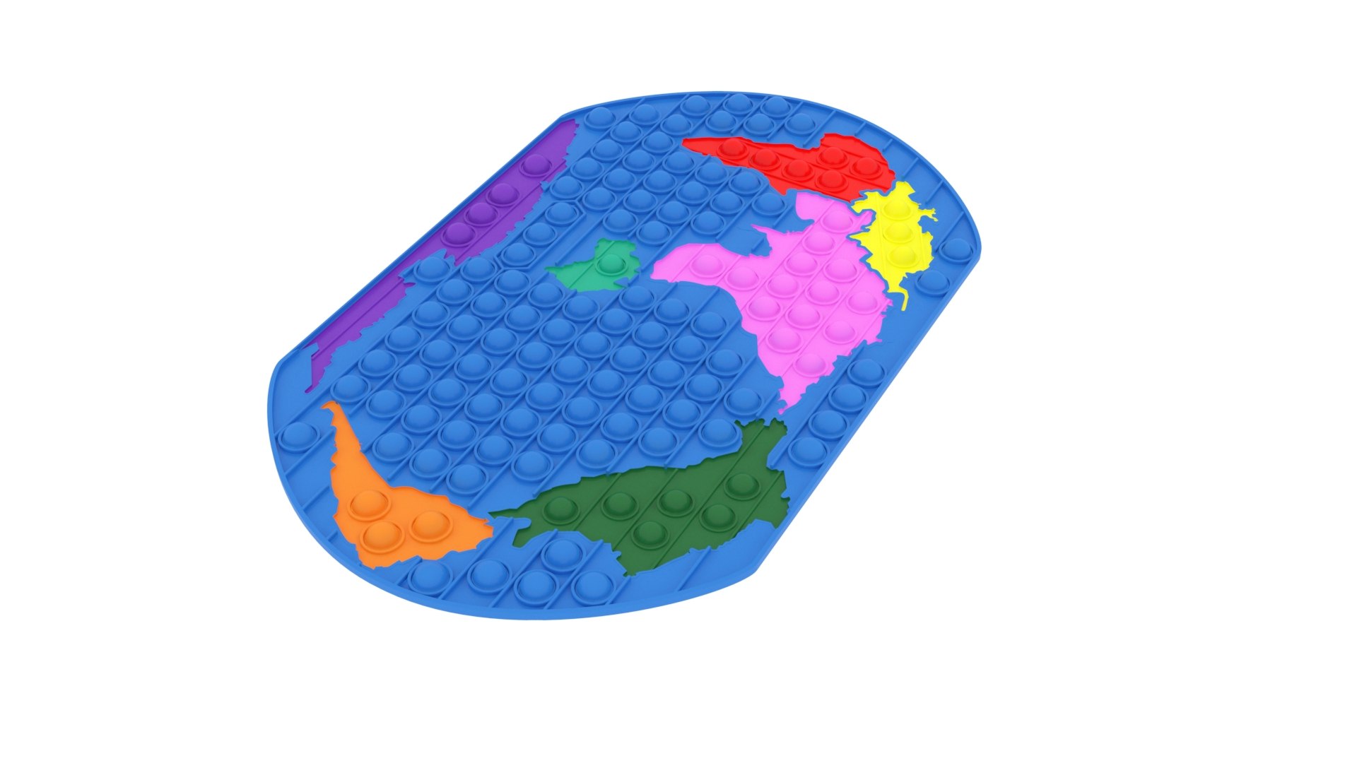 3D Model World Map Pop It - TurboSquid 1762199