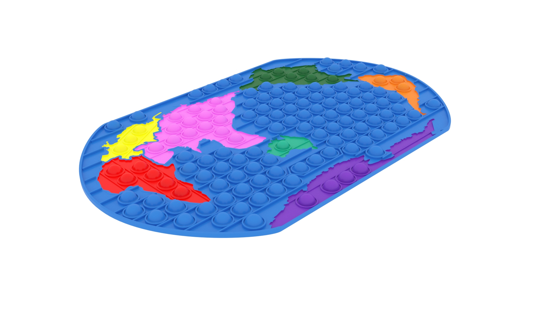 3D Model World Map Pop It - TurboSquid 1762199