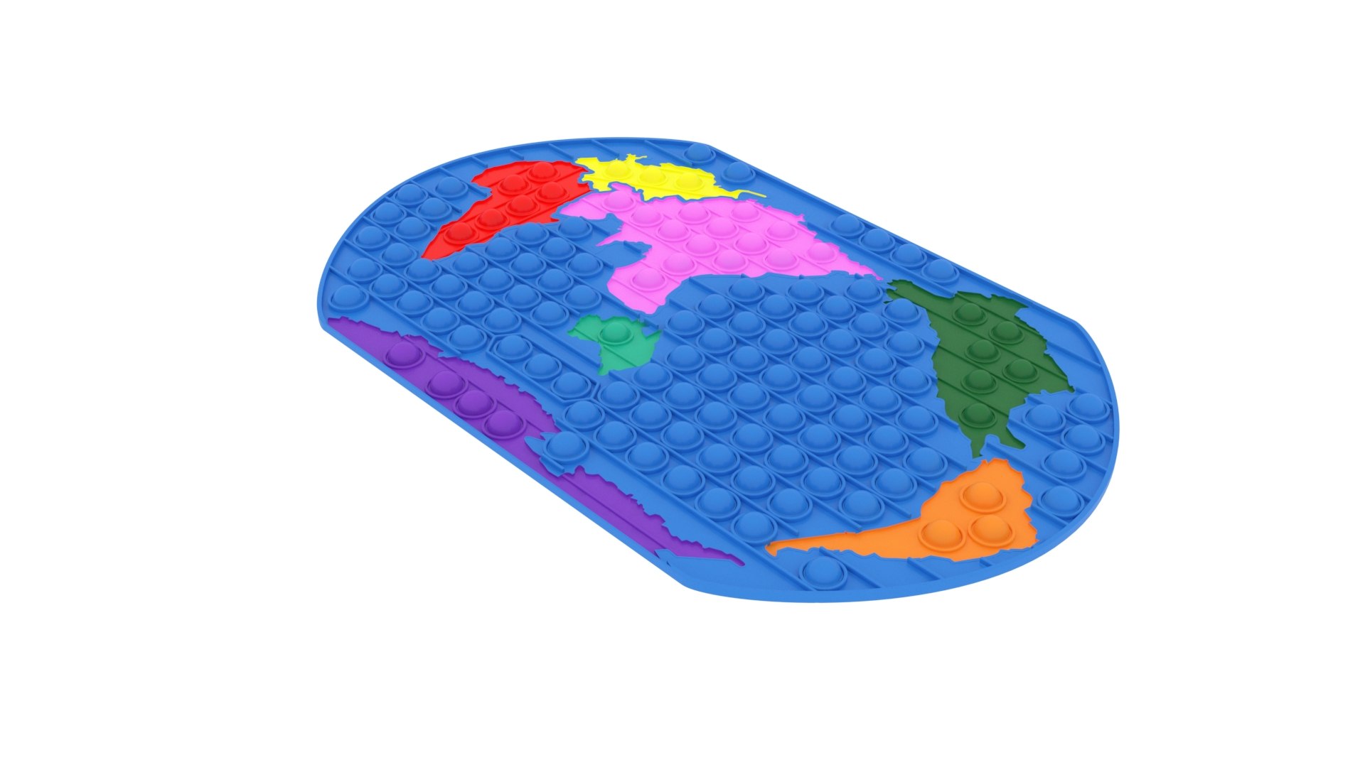 3D Model World Map Pop It - TurboSquid 1762199