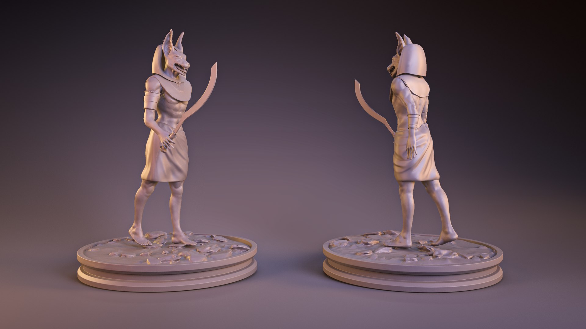 3D Anubis Sculpt Model - TurboSquid 1727950