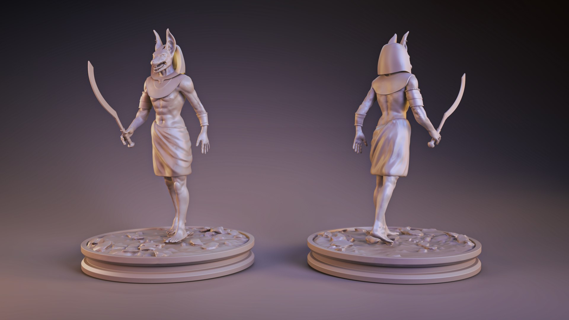 3D Anubis Sculpt Model - TurboSquid 1727950