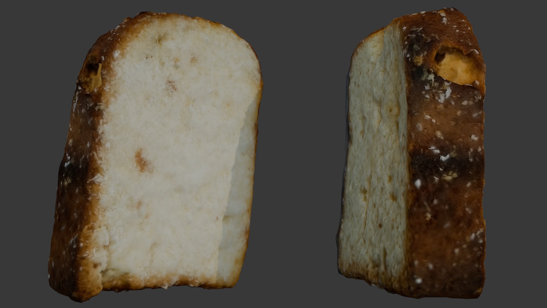 3D Realistic Bread Slice 3D Model - TurboSquid 2409844