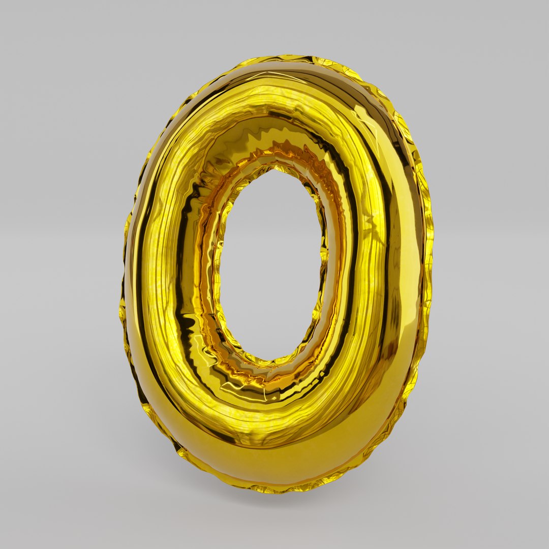 3D Model Balloon Numbers - TurboSquid 2017760