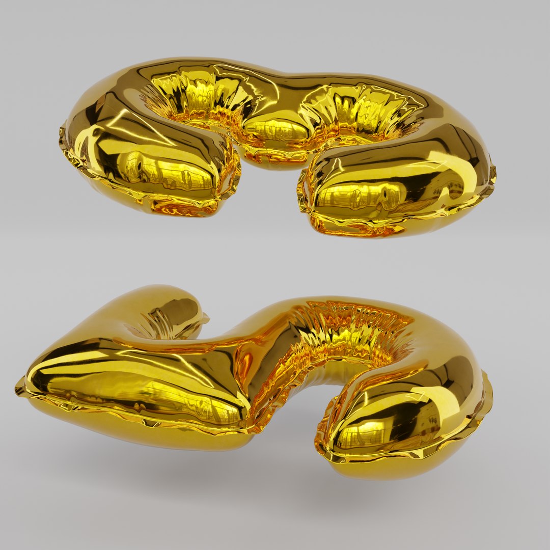 3D Model Balloon Numbers - TurboSquid 2017760