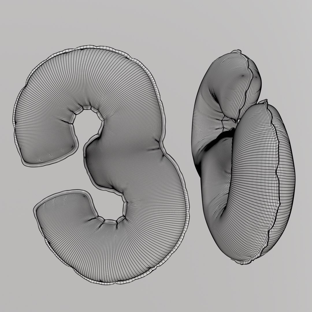 3D Model Balloon Numbers - TurboSquid 2017760