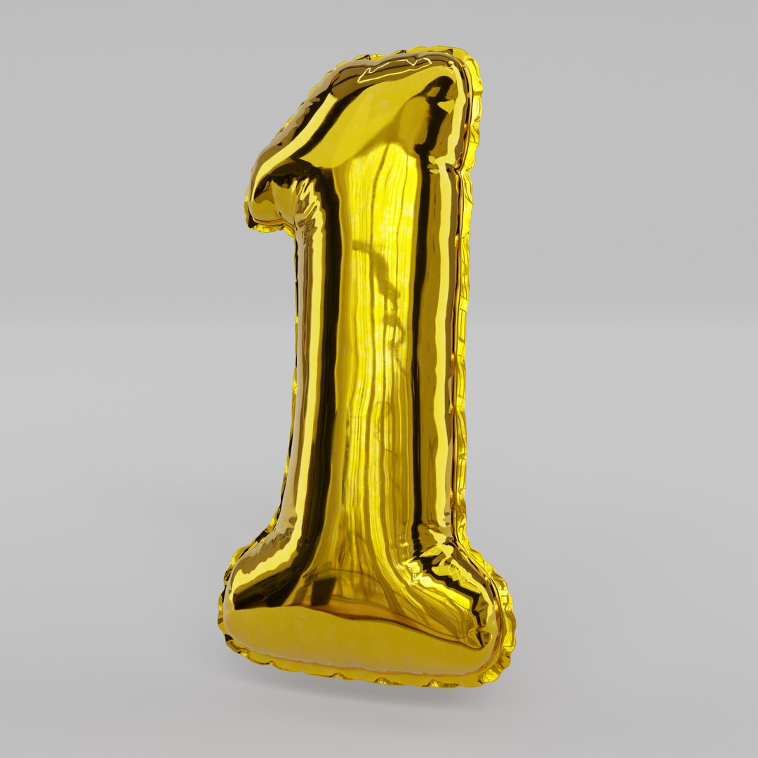 3D Model Balloon Numbers - TurboSquid 2017760