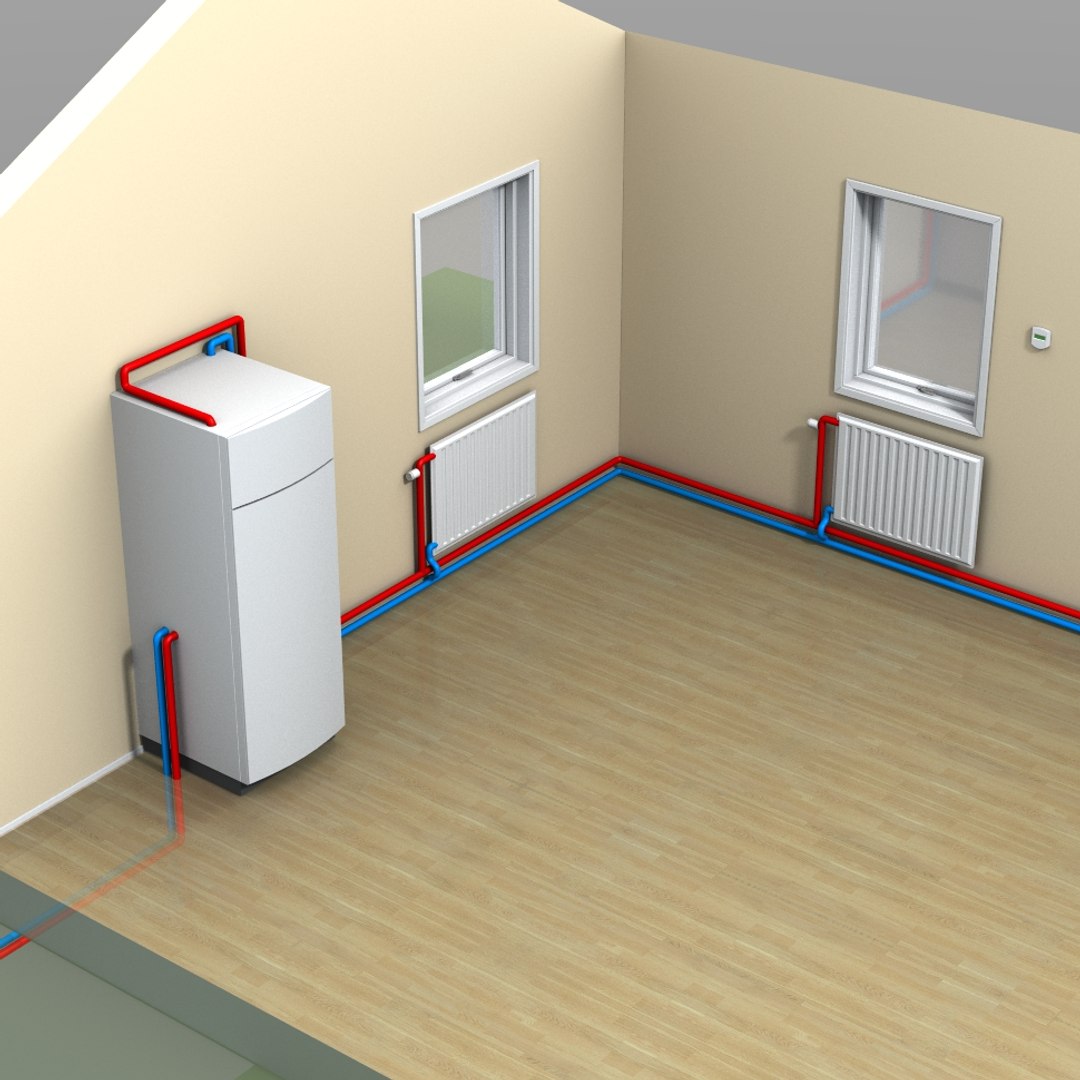 Geothermal Thermia 3d Model