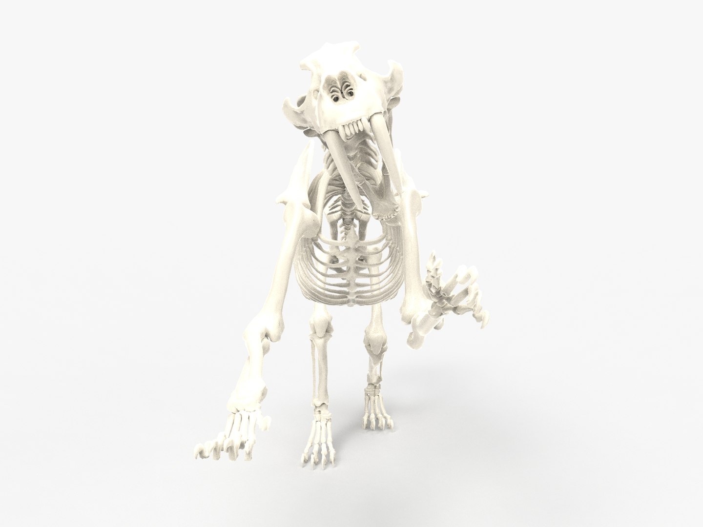 3D Saber Tooth Tiger Model - TurboSquid 1428439