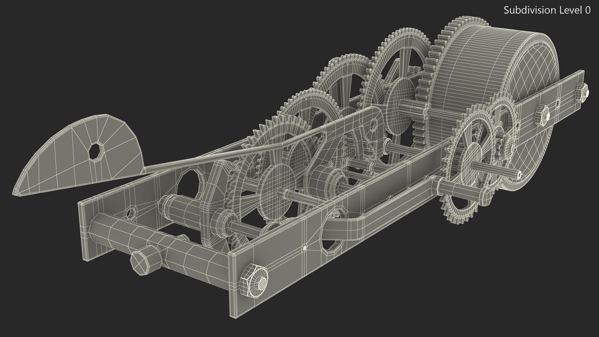 Golden Clockwork Gear 3D Model - TurboSquid 2282762