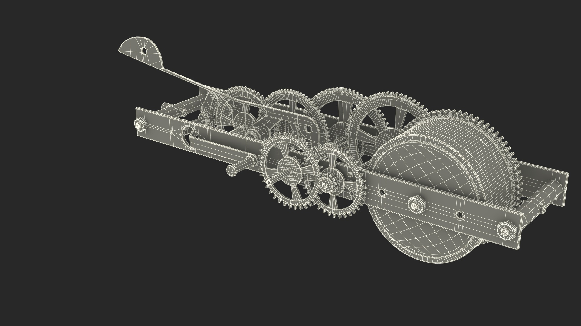 Golden Clockwork Gear 3D Model - TurboSquid 2282762