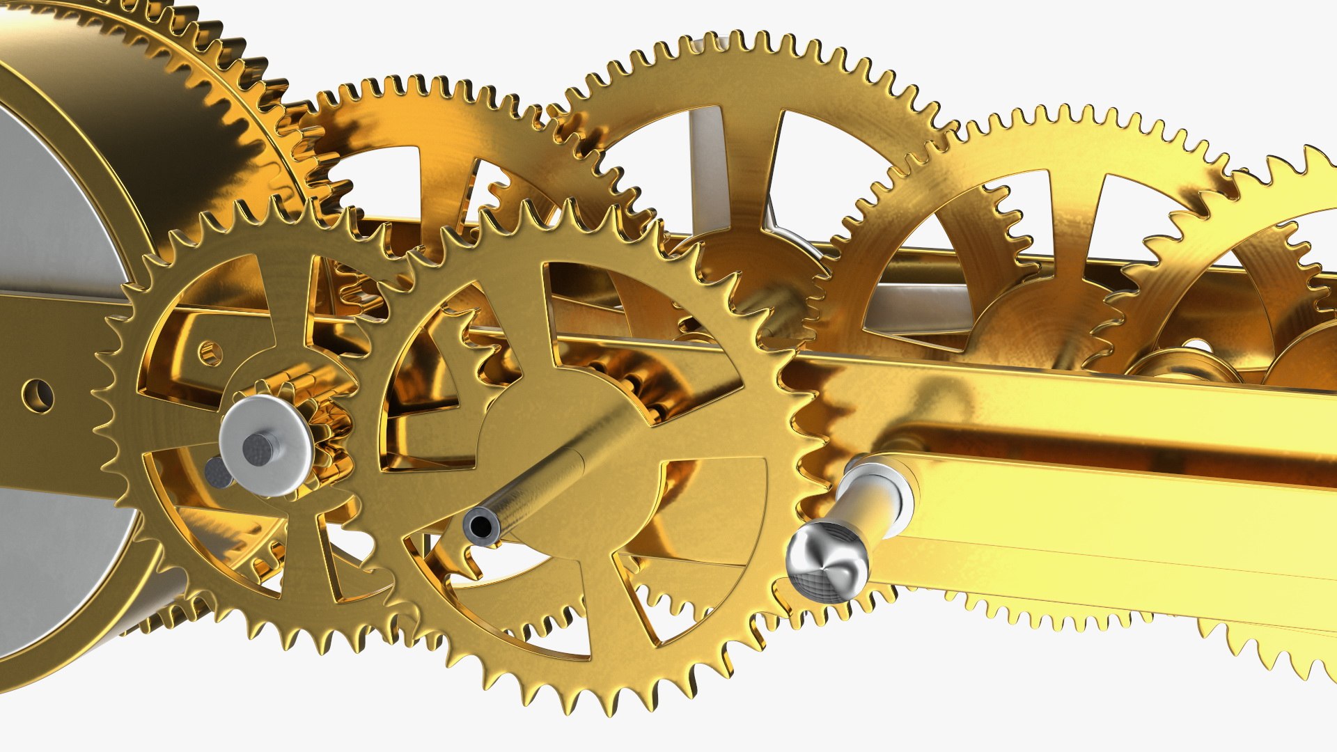 Golden Clockwork Gear 3D Model - TurboSquid 2282762