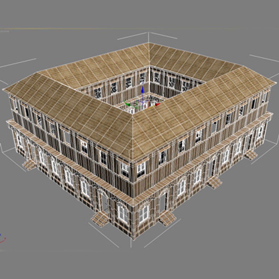 Large Roman House 3d Model