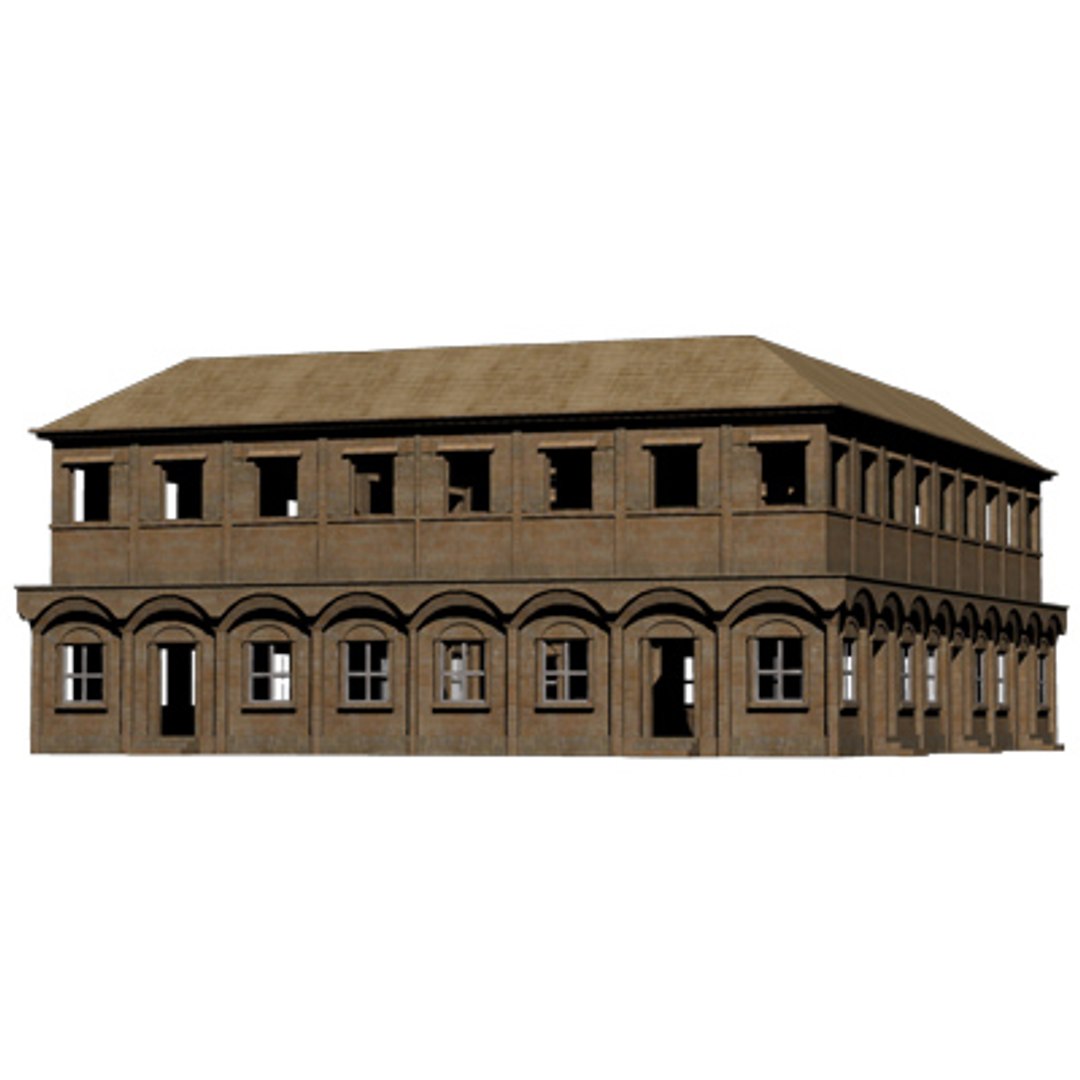 Large Roman House 3d Model
