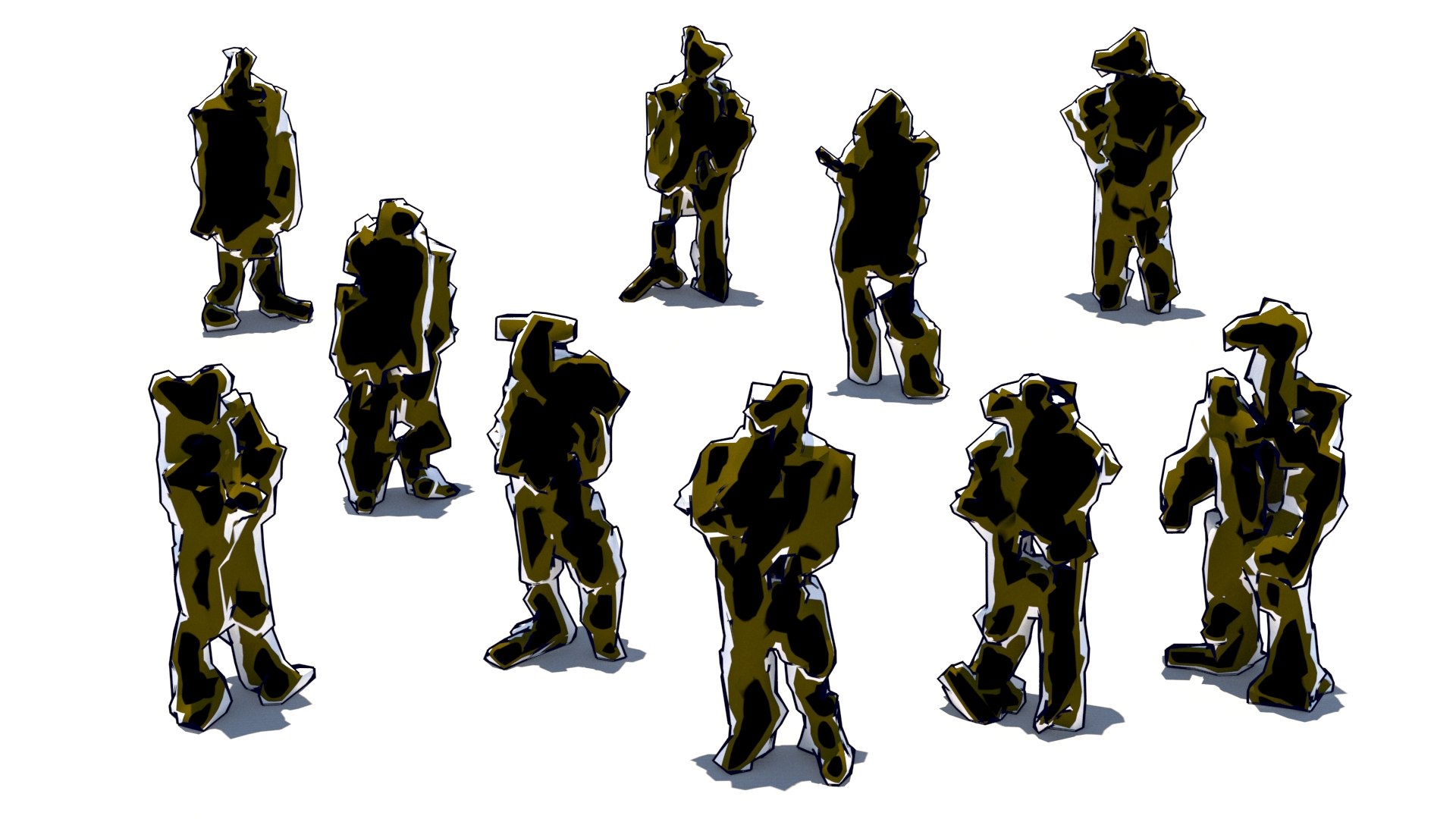 3D Crowd - TurboSquid 1686265