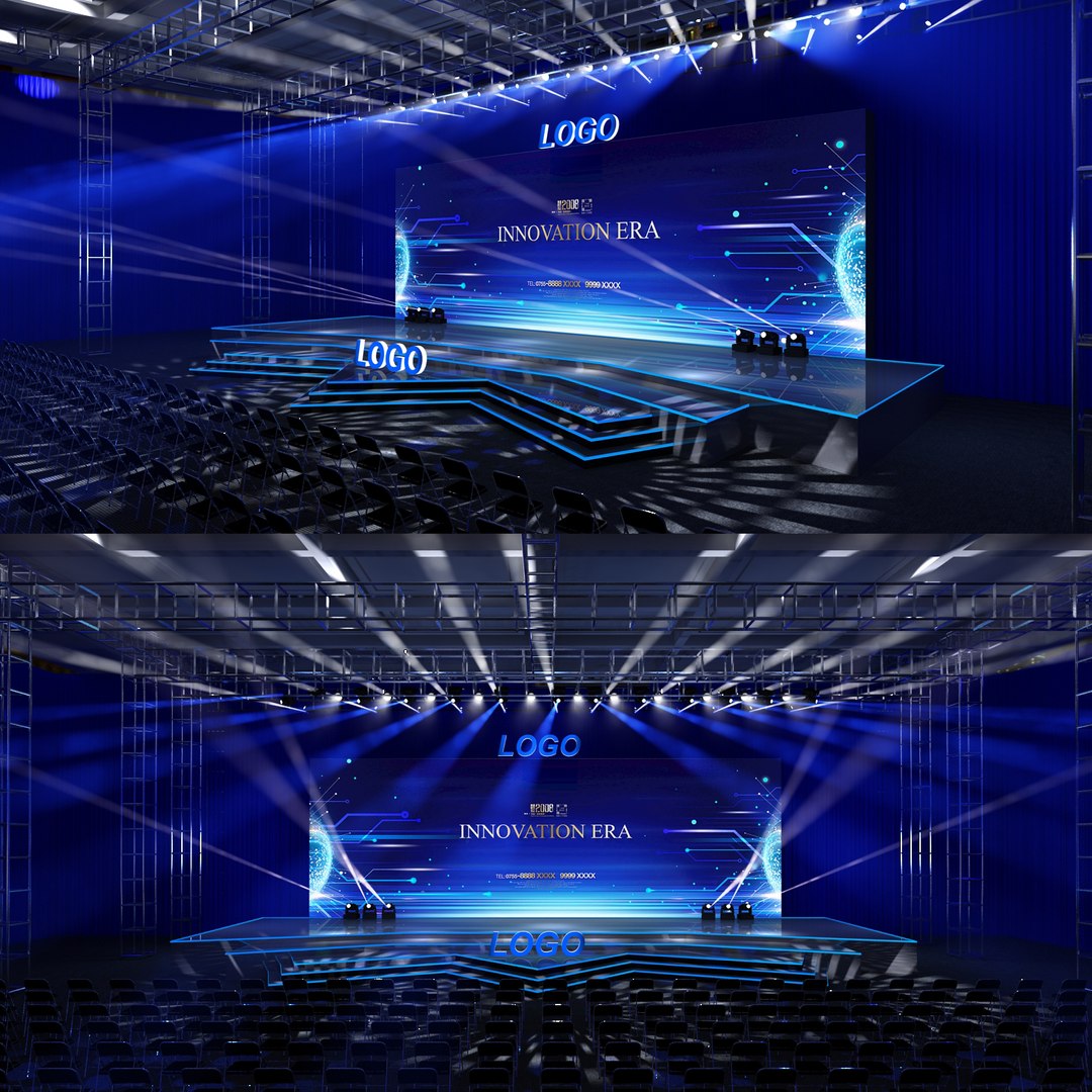 Stage Truss Choreography 3D Model - TurboSquid 1667614