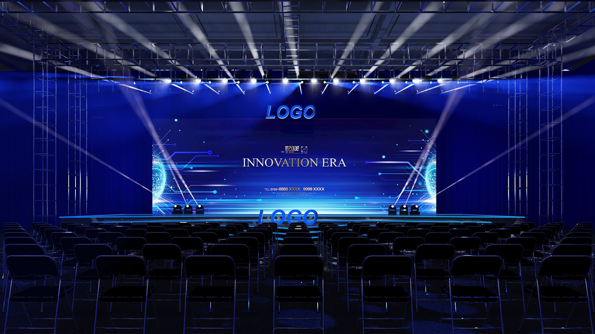 Stage Truss Choreography 3D Model - TurboSquid 1667614