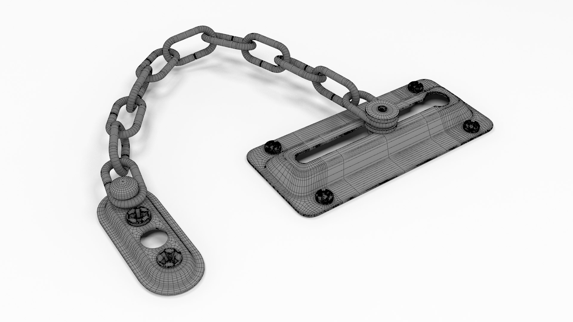 3D Model Door Chain Lock - TurboSquid 1819294