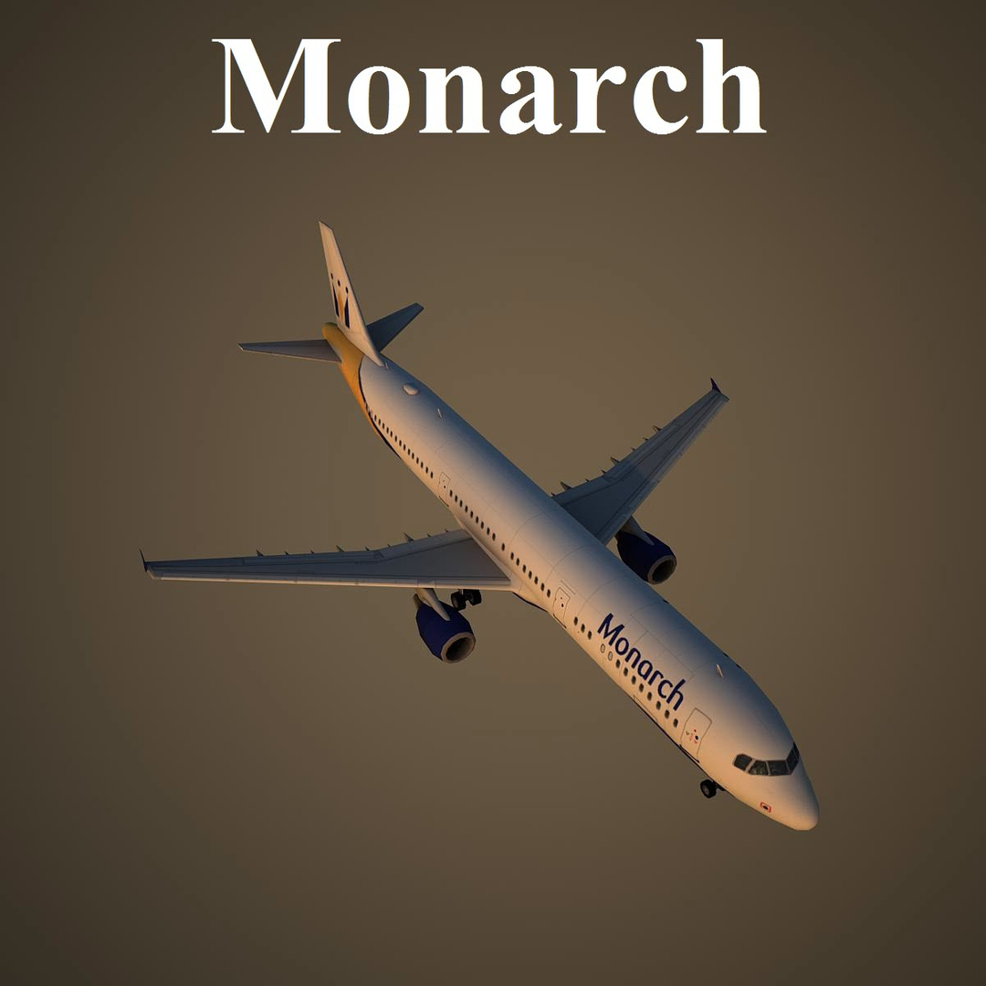 Airbus A-321 Airlines 3d Model