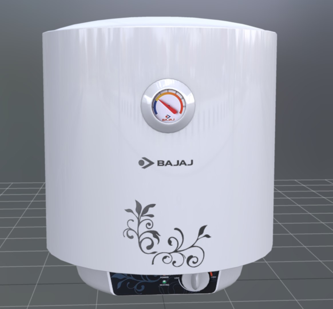 Bajaj New Shakti 10Litre Storage Water Geyser 3D Model - TurboSquid 2148158