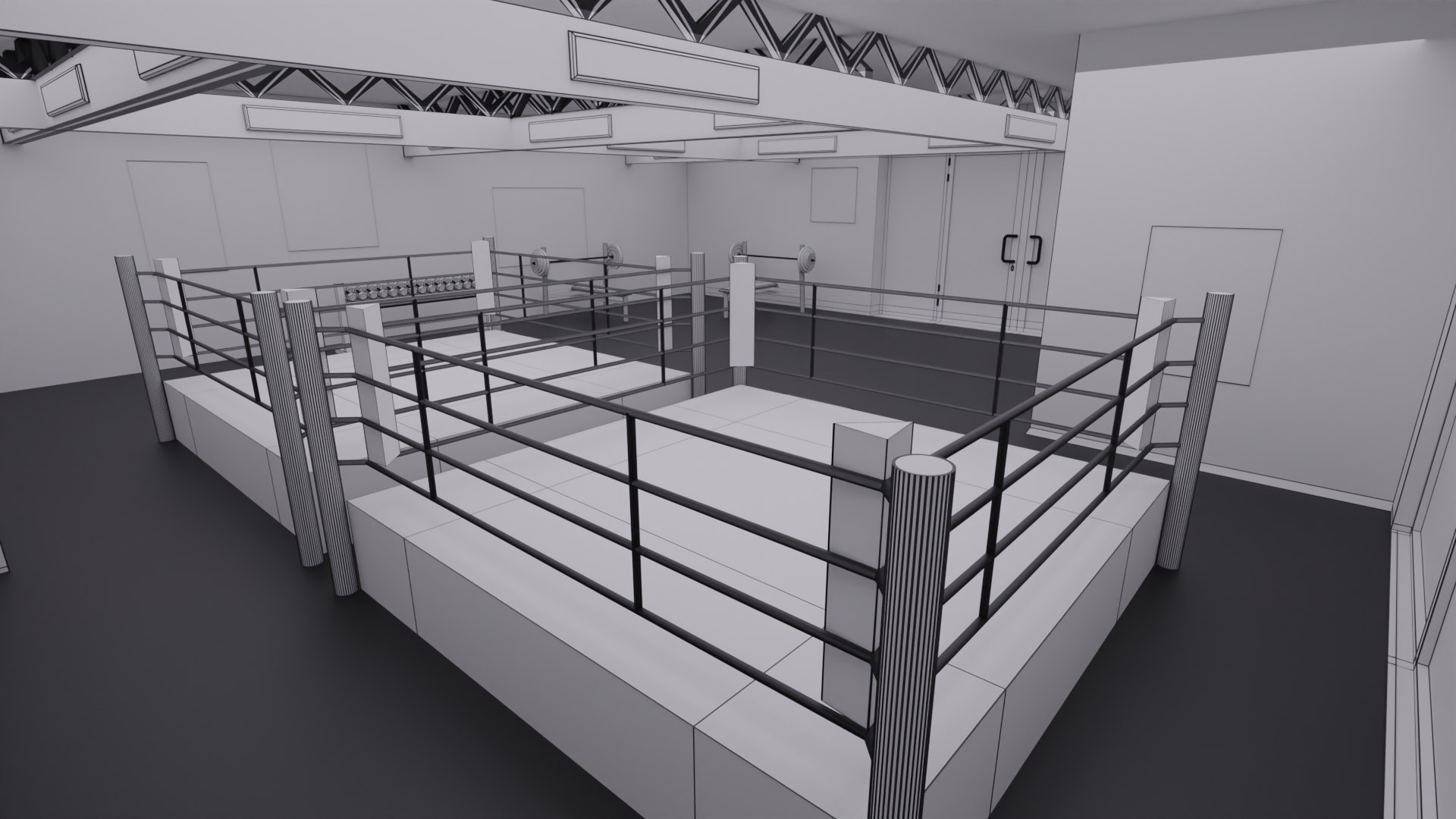 3D Boxing Studio - Training - TurboSquid 1631737