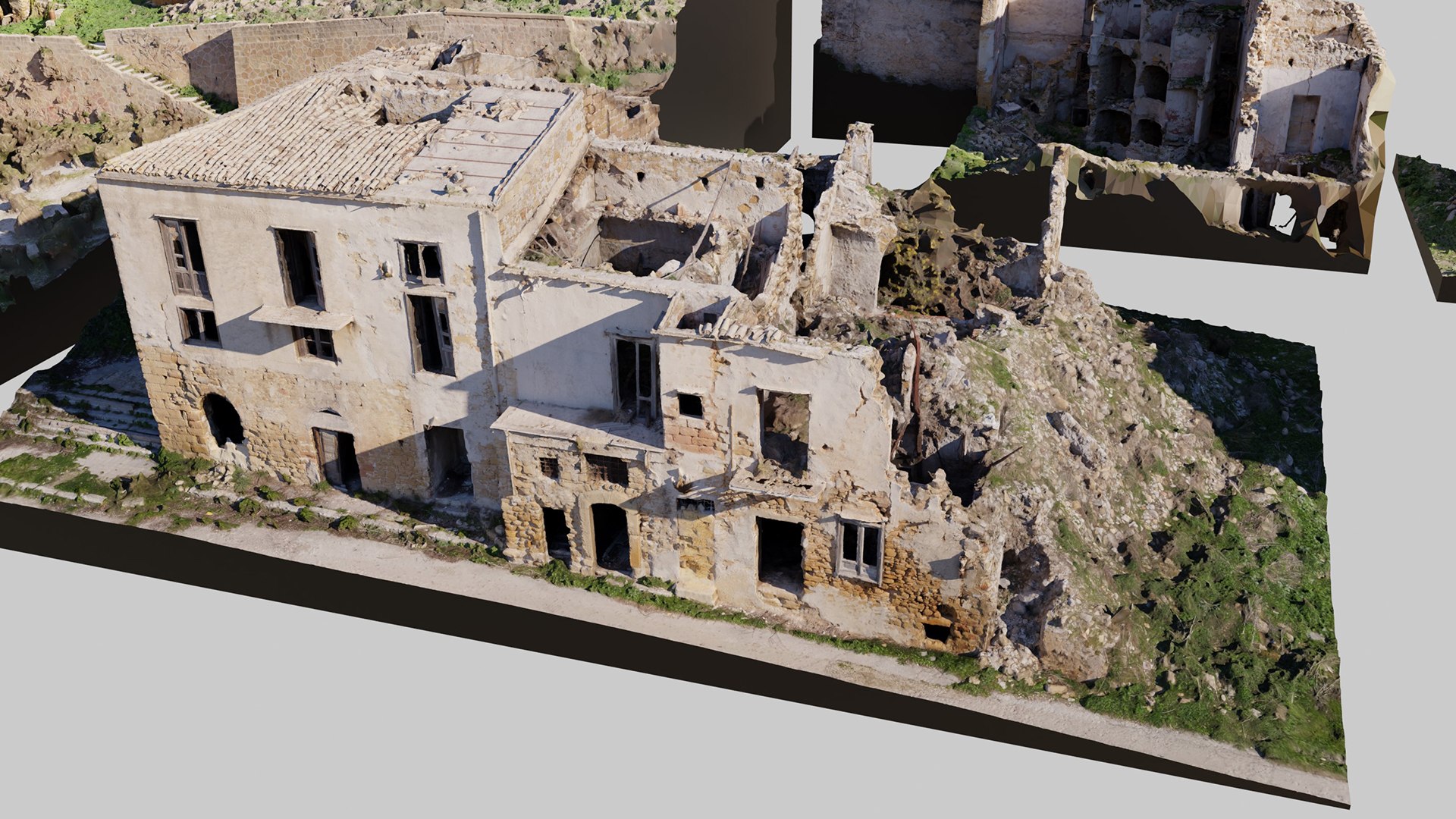 Abandoned-Buildings-Kitbash-Set-Vol1 3D Model - TurboSquid 2236124