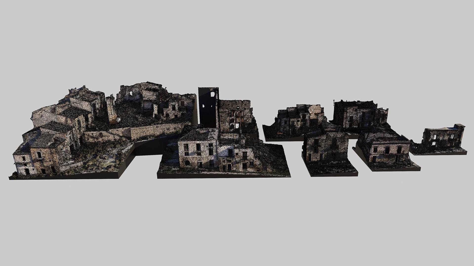 Abandoned-Buildings-Kitbash-Set-Vol1 3D Model - TurboSquid 2236124