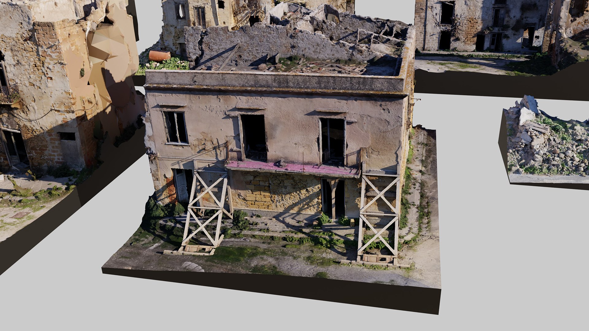 Abandoned-Buildings-Kitbash-Set-Vol1 3D Model - TurboSquid 2236124