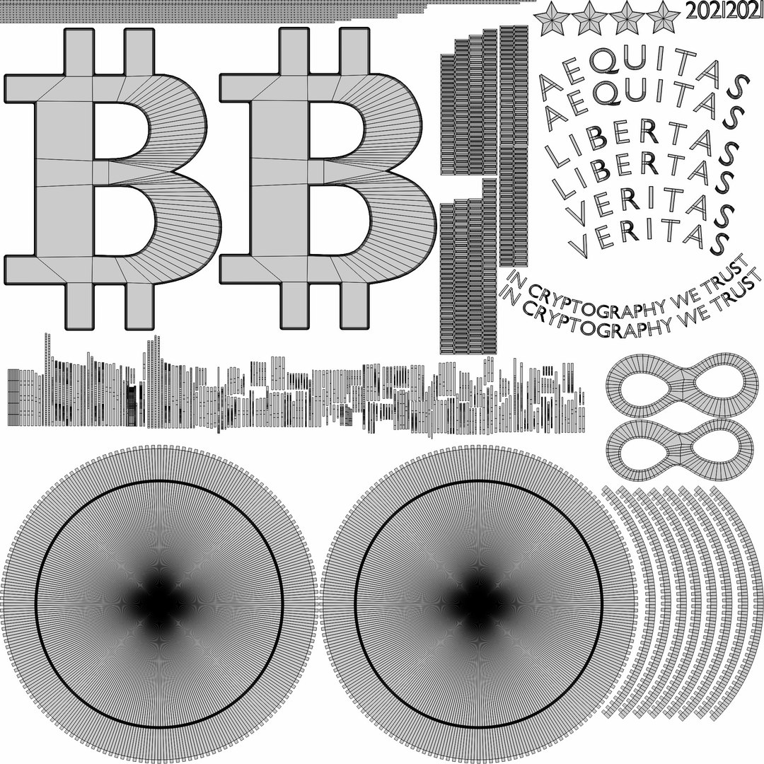 Bitcoin cryptocurrency sign 3D model - TurboSquid 1739337