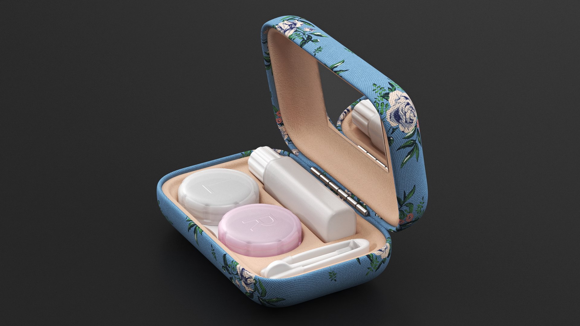 3D Contact Lens Travel Kit Case Model - TurboSquid 2051078