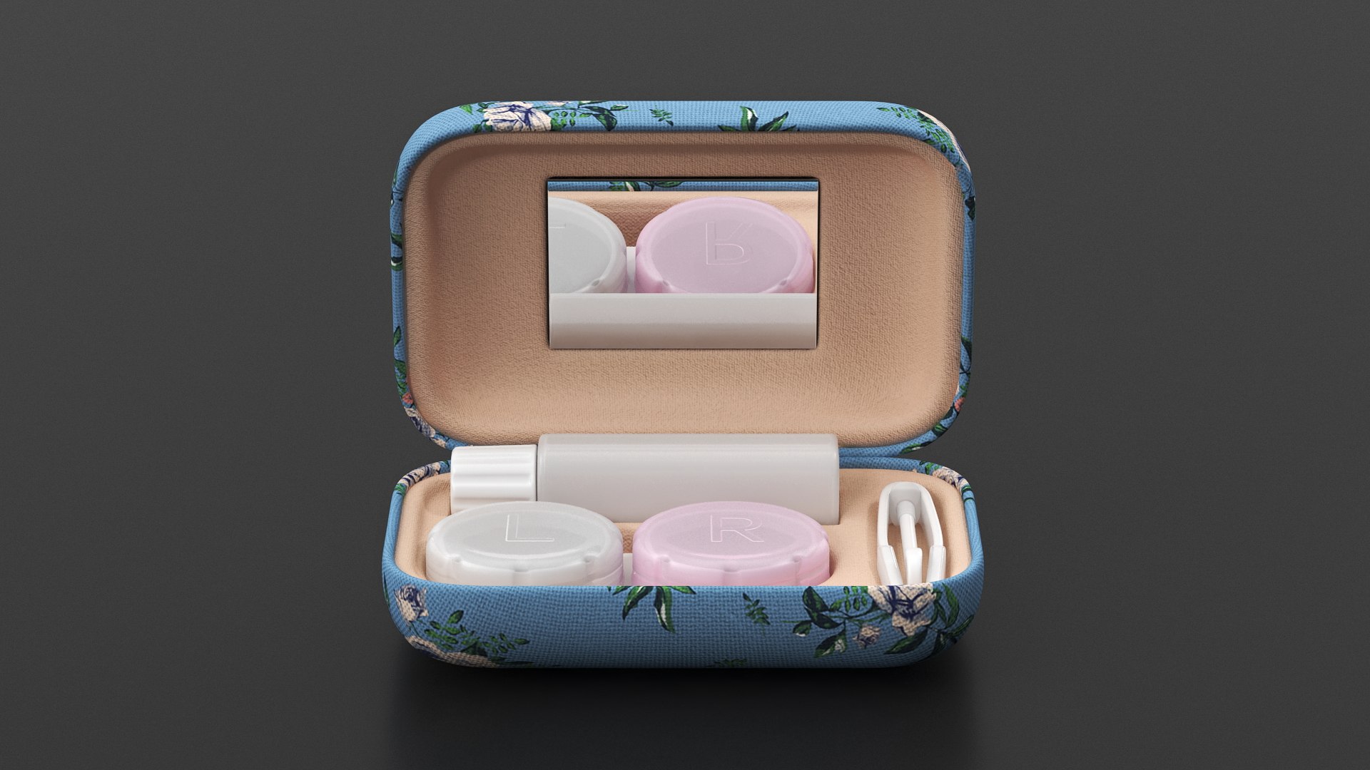 3D Contact Lens Travel Kit Case model - TurboSquid 2051078