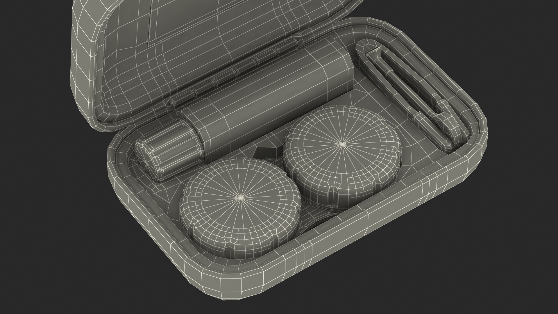 3D Contact Lens Travel Kit Case Model - TurboSquid 2051078