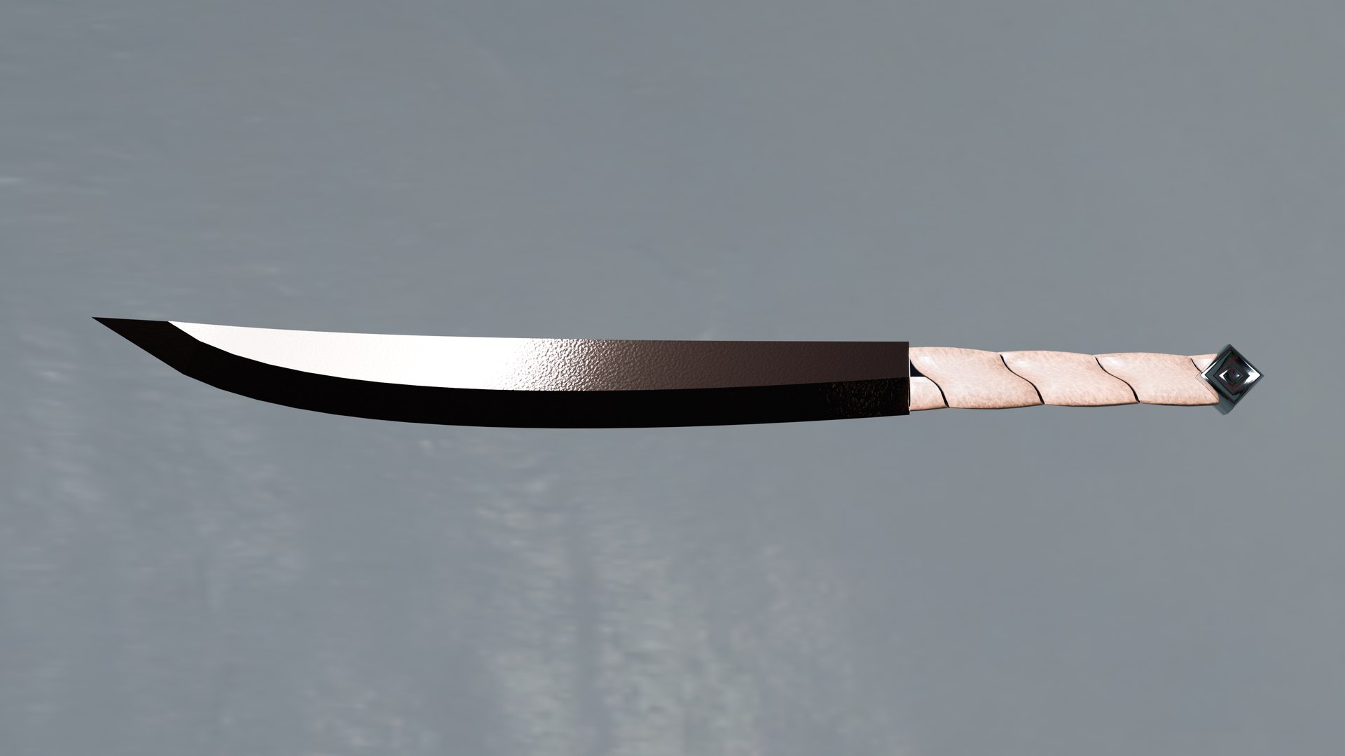 3D Rose Gold Machete With A Leather Grip Model - TurboSquid 2201316