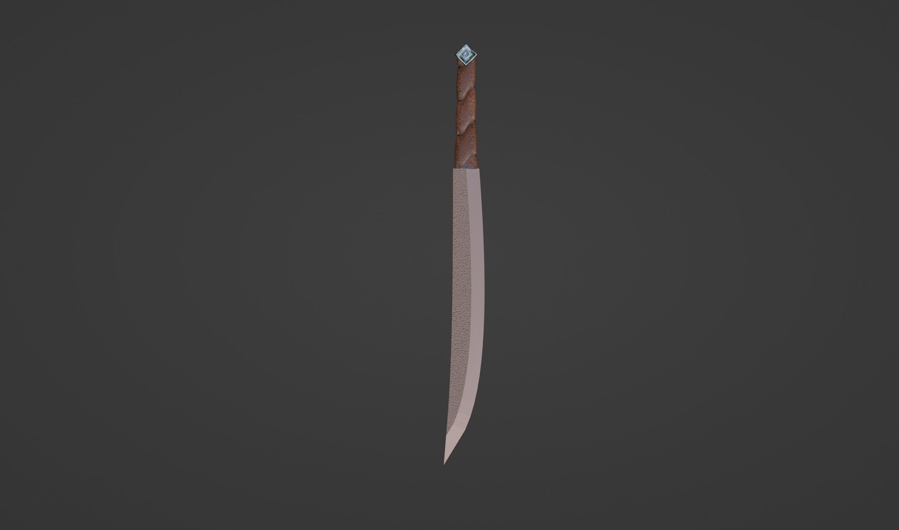 3D Rose Gold Machete With A Leather Grip Model - TurboSquid 2201316