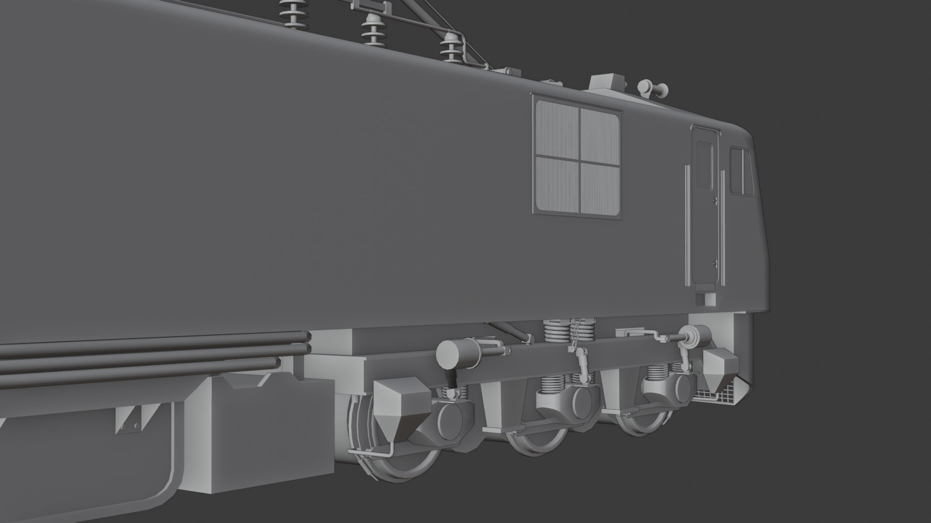 3D Indian Railways WAP-7 Electric Locomotive Game Ready 3D Model Model ...