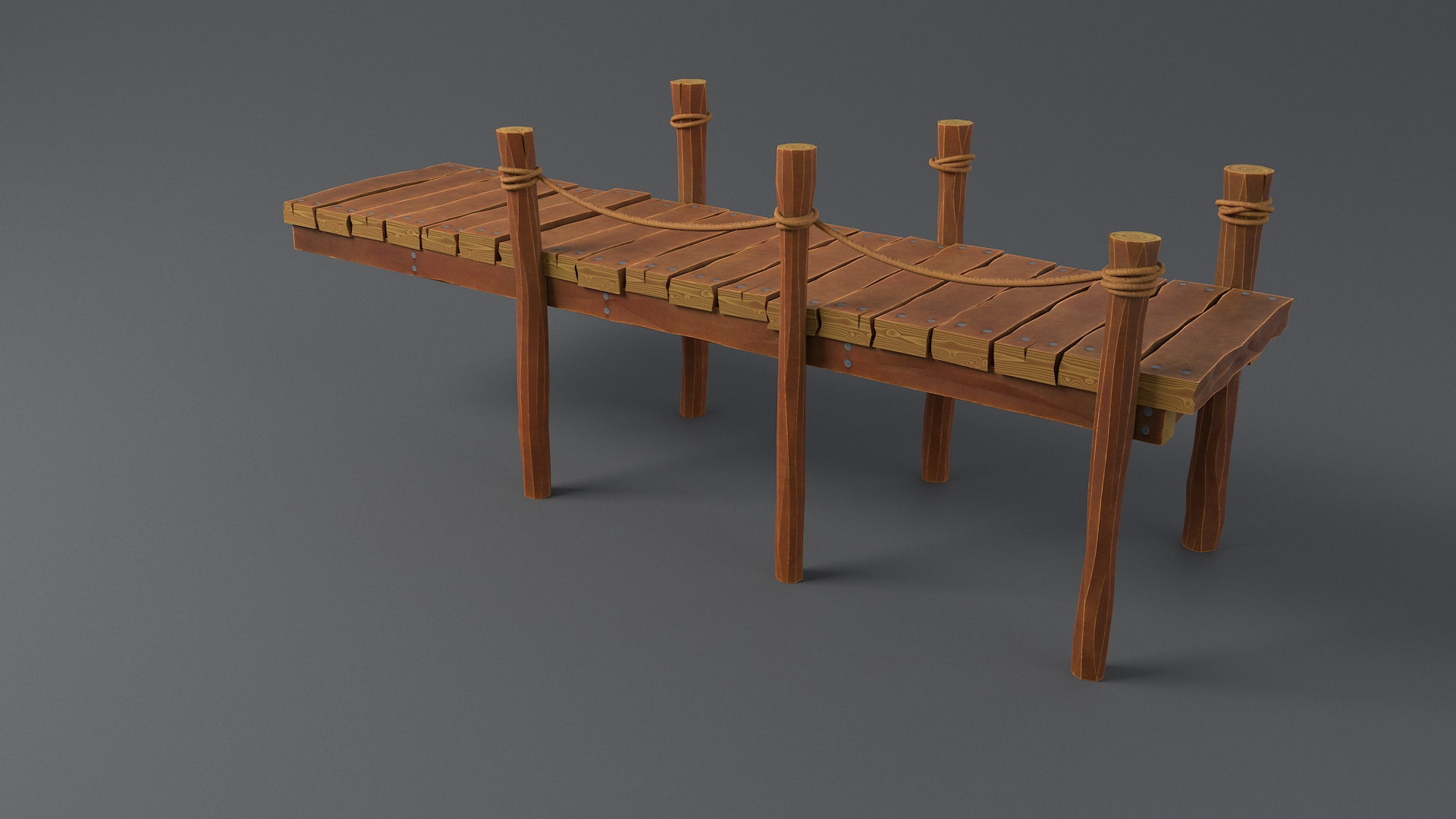Cartoon Wooden Pier 3D Model - TurboSquid 1914381