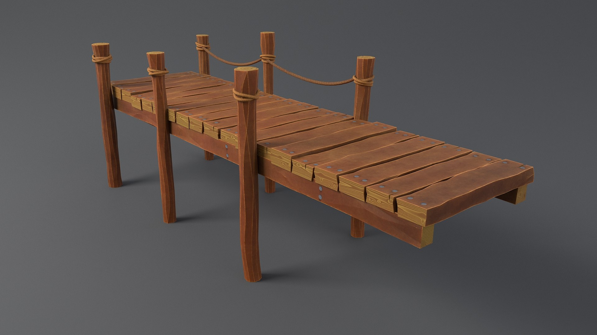 Cartoon Wooden Pier 3D Model - TurboSquid 1914381