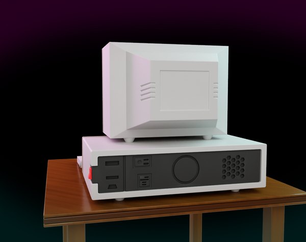 老式 IBM PC XT 风格微型 3D 打印3D模型 - TurboSquid 1778055