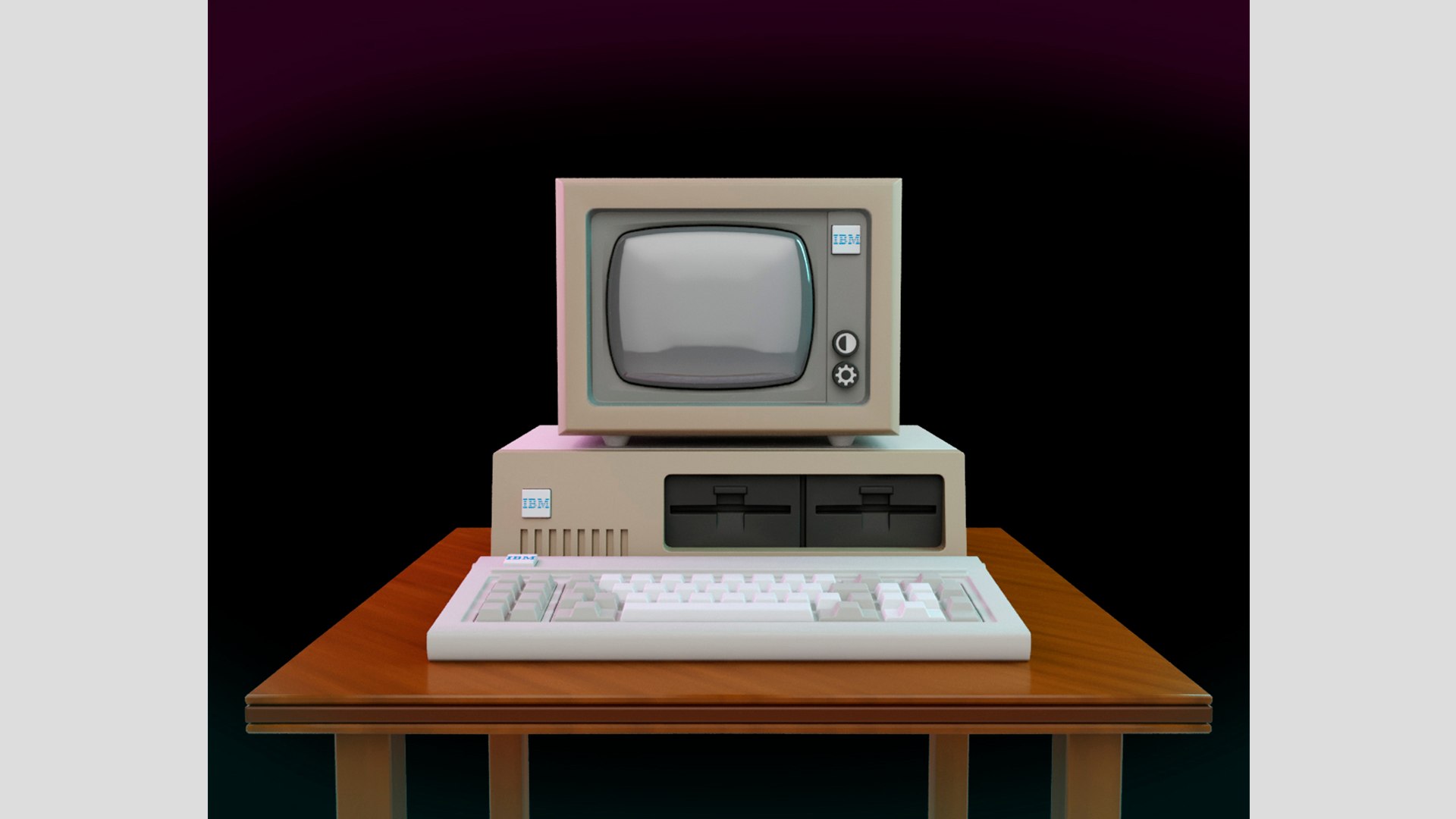 老式 IBM PC XT 风格微型 3D 打印3D模型 - TurboSquid 1778055