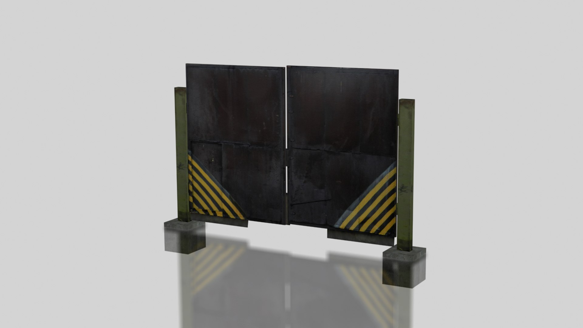 3d Model Industrial Gate