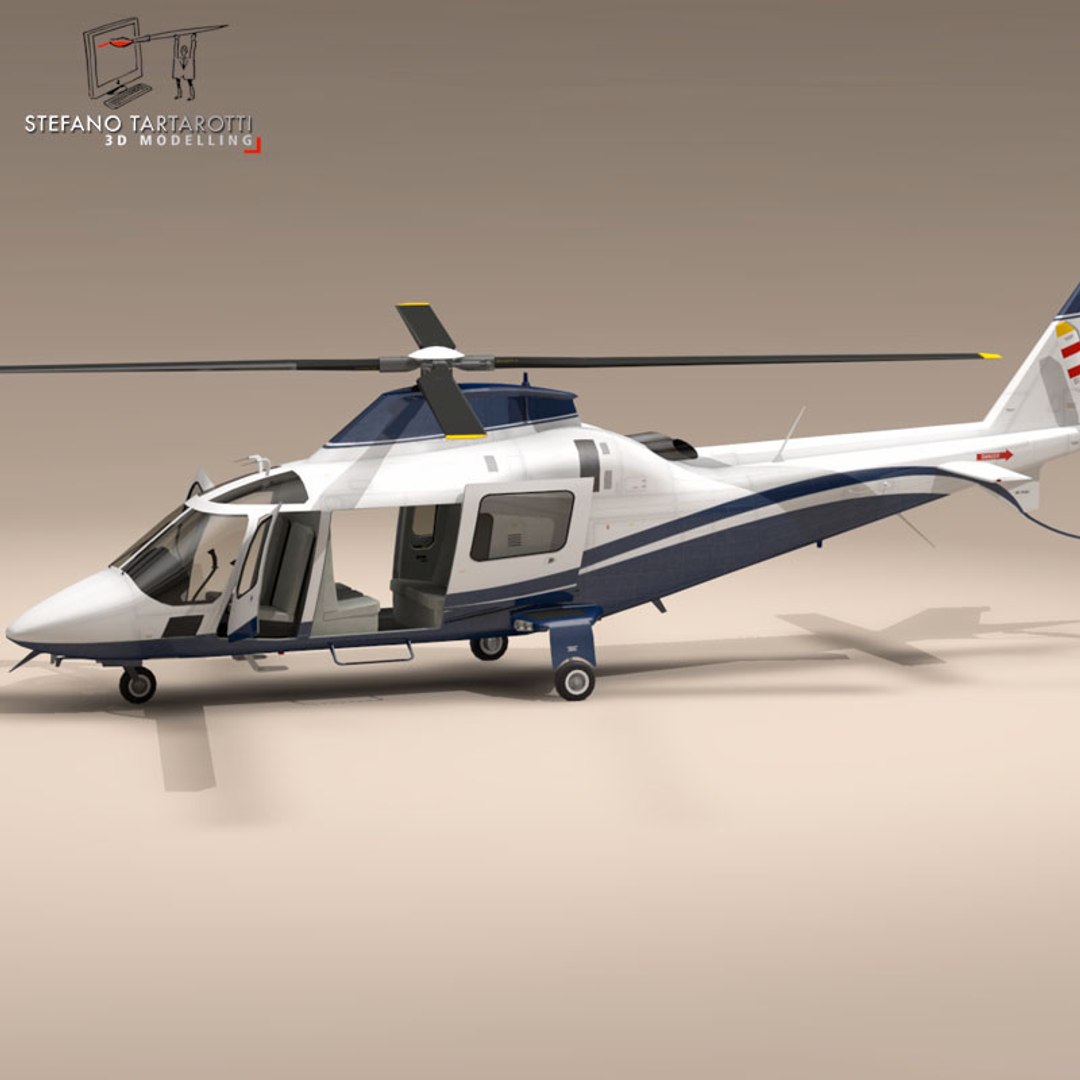 Aw109 Helicopter 3d 3ds