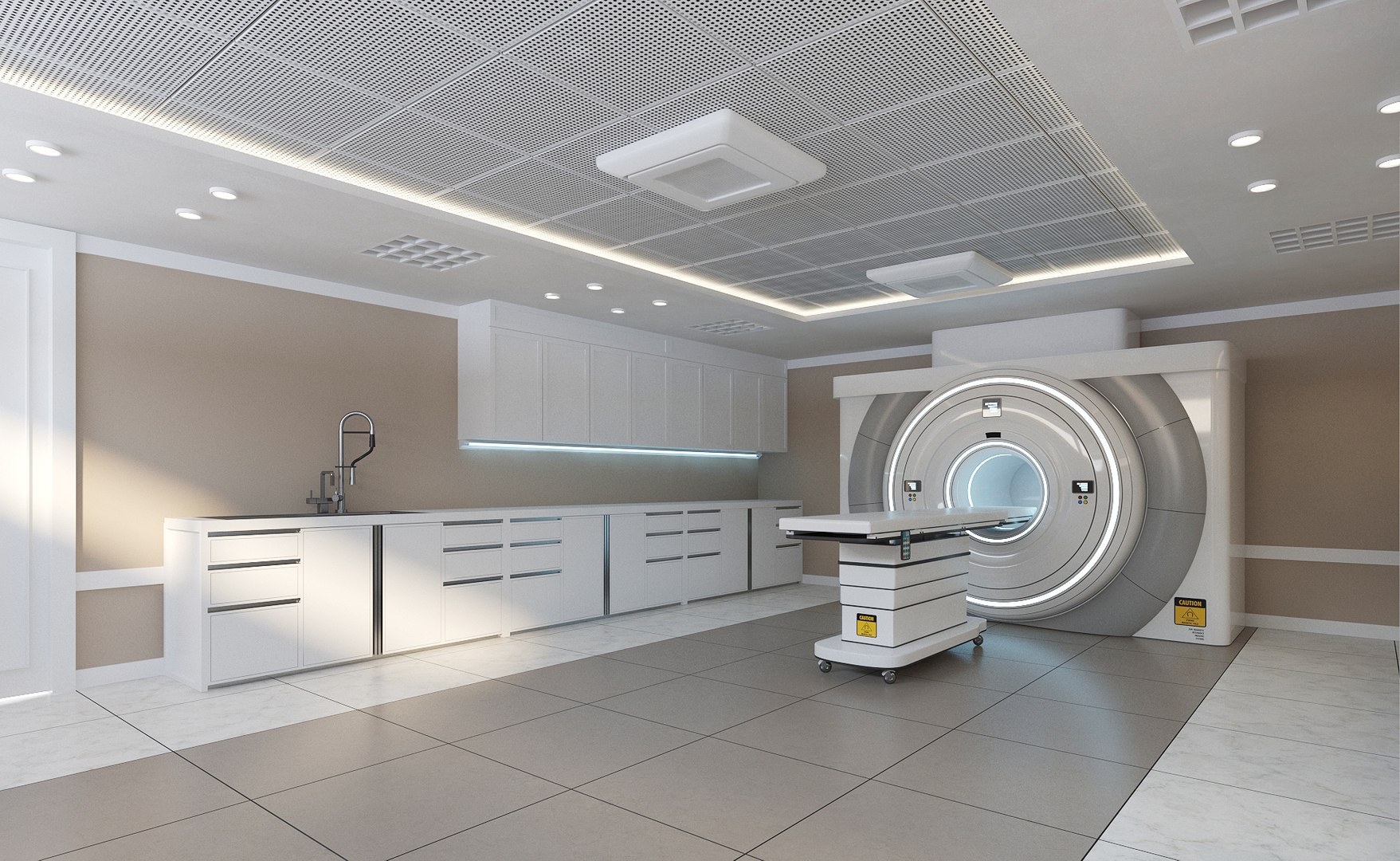 Modern MRI Room Interior 3D Model - TurboSquid 2314327