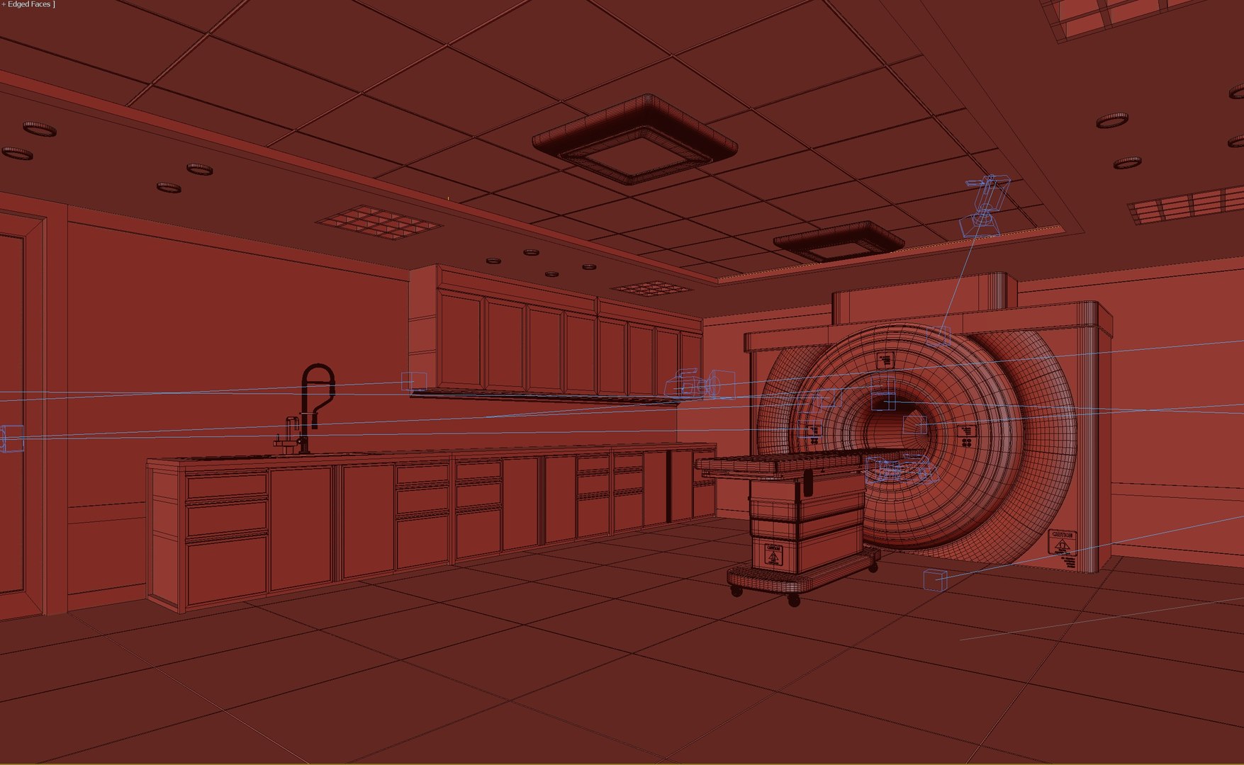 Modern MRI Room Interior 3D Model - TurboSquid 2314327