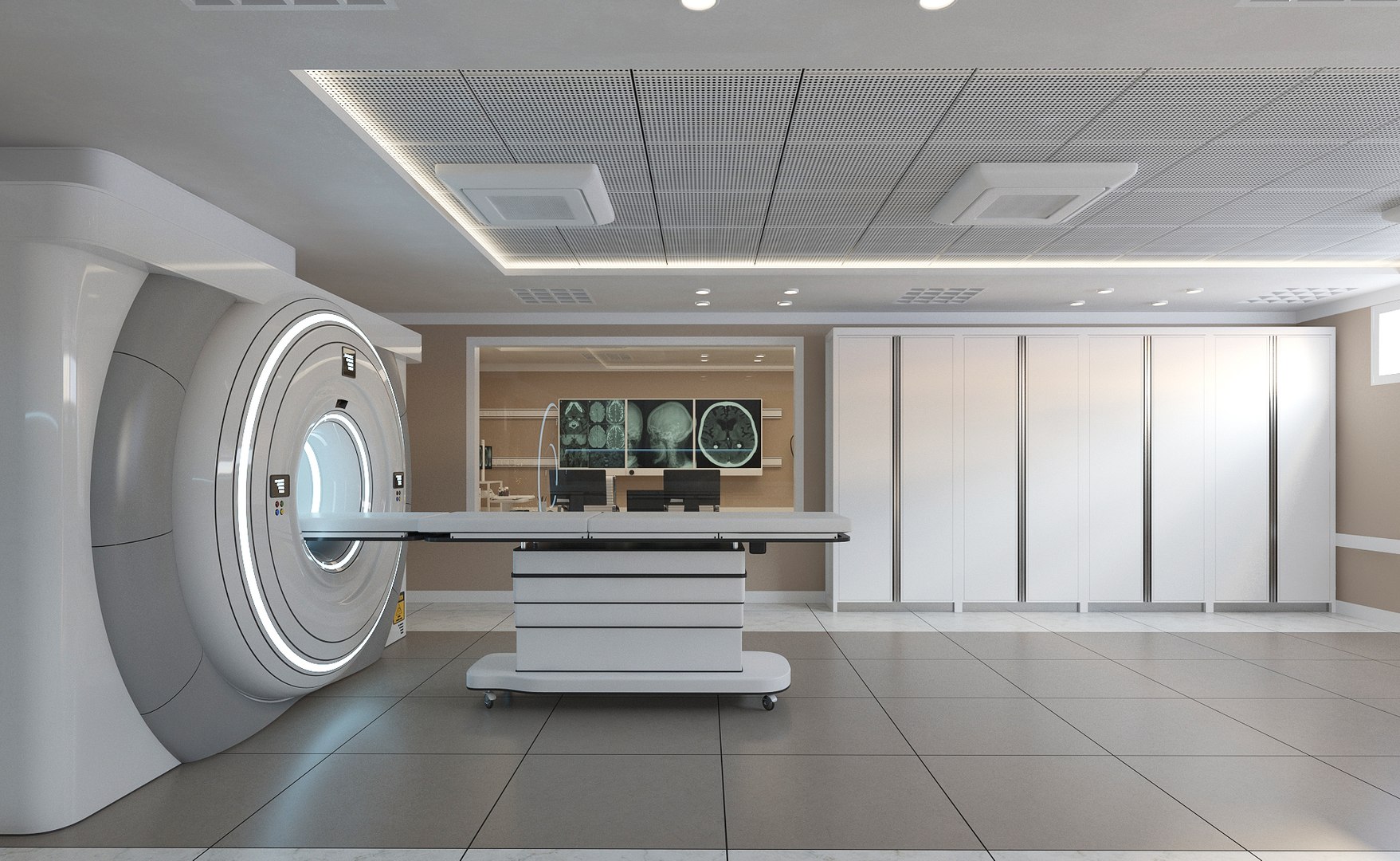 Modern MRI Room Interior 3D Model - TurboSquid 2314327