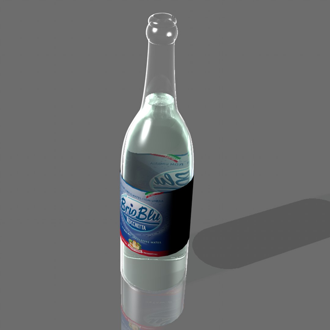 c4d water bottle