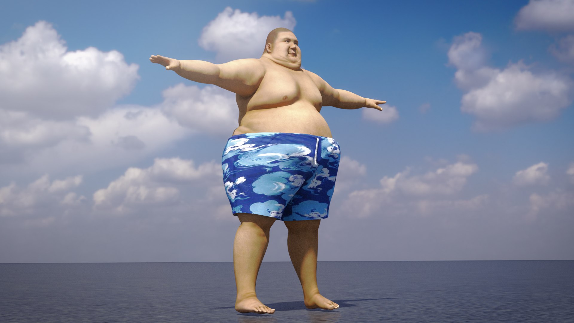 3D Fat Man 0012 Model - TurboSquid 2303072