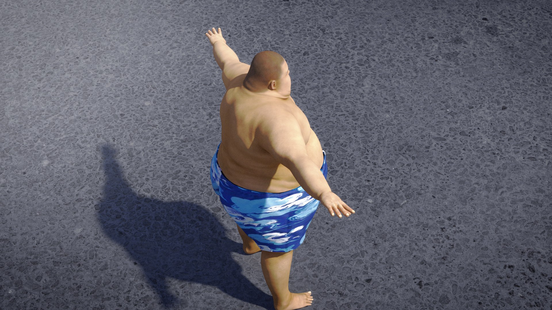 3D Fat Man 0012 Model - TurboSquid 2303072